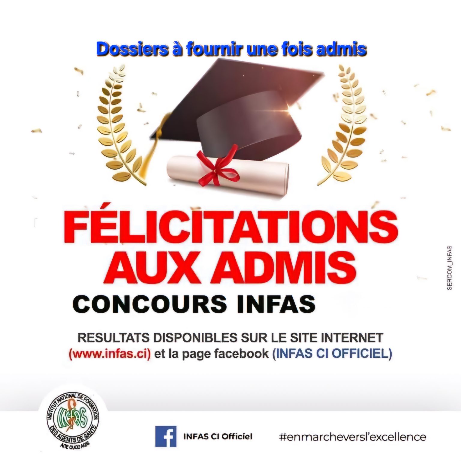 LE CONCOURS D’ENTRÉE À L’INFAS 2025 EST OUVERT – Ablanian.com